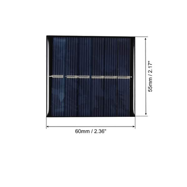 Mini Solar Panel Cell 3V 150mA 0.45W 60mm x 55mm for DIY Project Pack ...