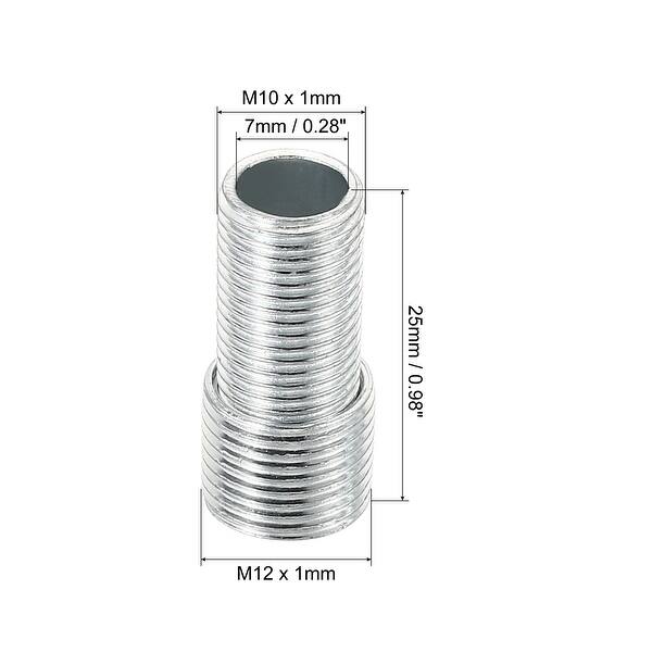 5pcs M12 to M10 Double Male Threaded Reducer Bolt Screw Adapter - Bed ...