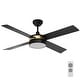 Moasis 52-inch 4-Blade Ceiling Fan with LED Light and Remote Control ...
