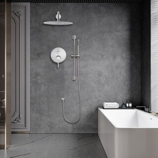 Rainfall Shower Head Complete Shower System with Rough-in Valve - Bed ...