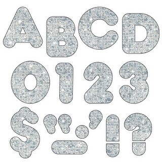 Trend enterprises inc ready letters 2 inch casual silver 06 - Bed Bath ...