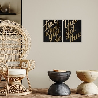 Wynwood Studio Canvas Typography and Quotes For You SET Black and ...