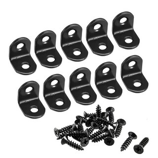 Corner Brace Angle Bracket Fastener L Shape 20x20x16mm Round End 10pcs ...