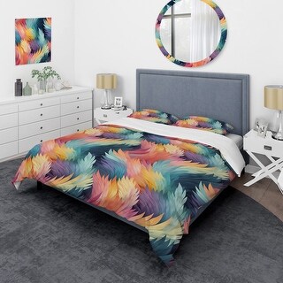 Designart "Contemporary Artistry Chevron Pattern I" Modern Bed Cover ...