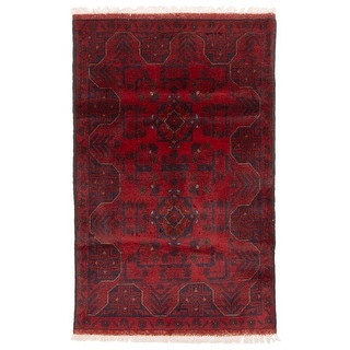 ECARPETGALLERY Hand-knotted Finest Khal Mohammadi Red Wool Rug - 2'6 x ...