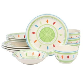 Gibson Home Heidy 12 Piece Durastone Dinnerware Set - Bed Bath & Beyond ...