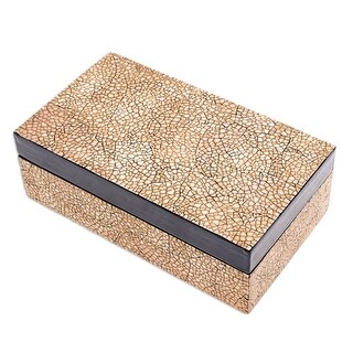 Novica Handmade Quiet Galaxy Eggshell Mosaic Box - Bed Bath & Beyond - 37263976