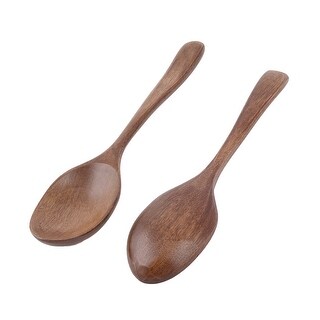 Restaurant Kitchen Wood Porridge Salad Mixing Spoon Scoop Brown 18cm ...