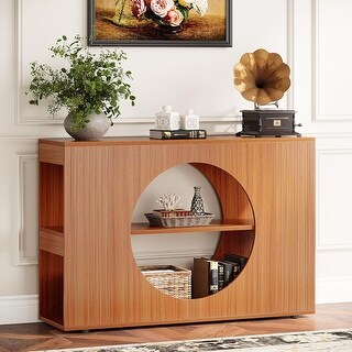 47" Console Table, 3-Tier Farmhouse Entryway Table - Bed Bath & Beyond ...