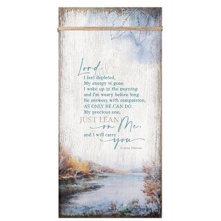 Lord, I Feel Depleted Wood Plaque 6 3/4"x13 5/8" - White - Bed Bath ...