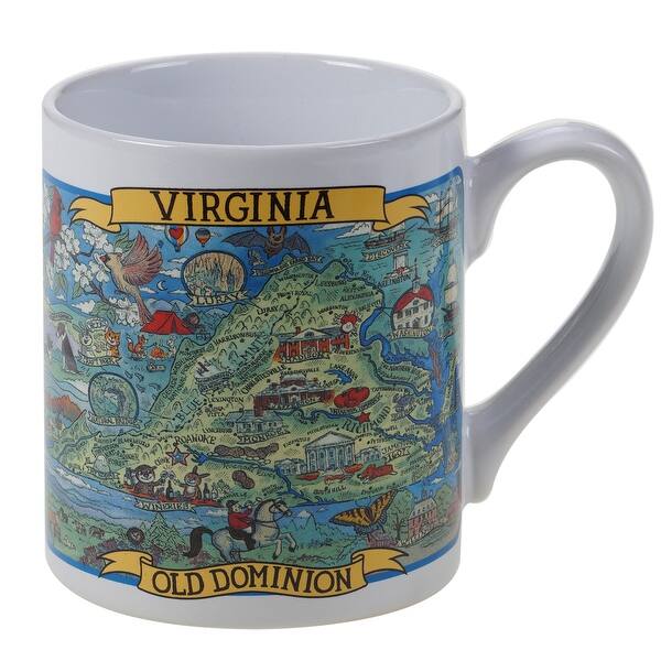 Certified International Virginia Souvenir 20 oz. Jumbo Mugs (Set of 6 ...