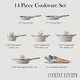 Country Kitchen 14 Piece Kitchen Cookware Set, Nonstick Cast Aluminum ...