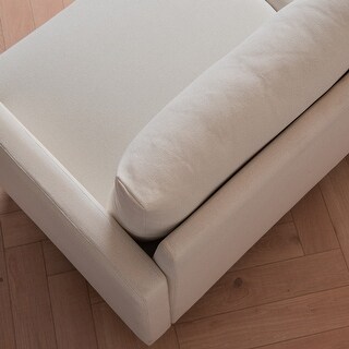 64" Fabric Loveseat High Resilience Sponge Couch for Livingroom Sofa ...