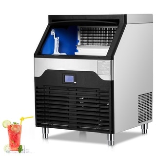 Commercial Ice Maker Machine, 260LBS/24H Stainless Steel Under Counter ...
