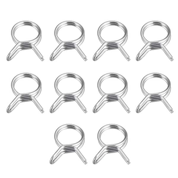 Double Wire Spring Hose Clamp, 20pcs 304 Stainless Steel 8mm Spring ...