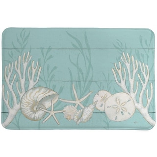 Tranquil Coastal Memory Foam Rug - Bed Bath & Beyond - 29893877