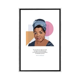 iCanvas "Maya Angelou Illustration" by Holly Van Wyck Framed - Bed Bath ...