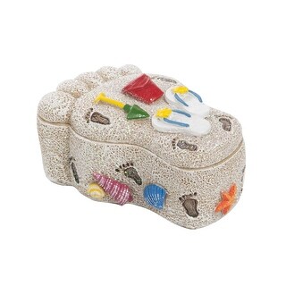 Resin Sand Foot Print Box - Bed Bath & Beyond - 39844439
