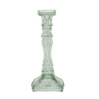 Lg. Glass Candlestick 9.85"H -ST - Mint Green - Bed Bath & Beyond ...