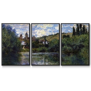 View of Vetheuil, 1880 - Multi Piece Framed Canvas - Bed Bath & Beyond ...