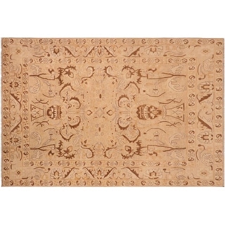 Oriental Ziegler Gabriela Tan Brown Hand-knotted Wool Rug - 7'8" x 9'5 ...