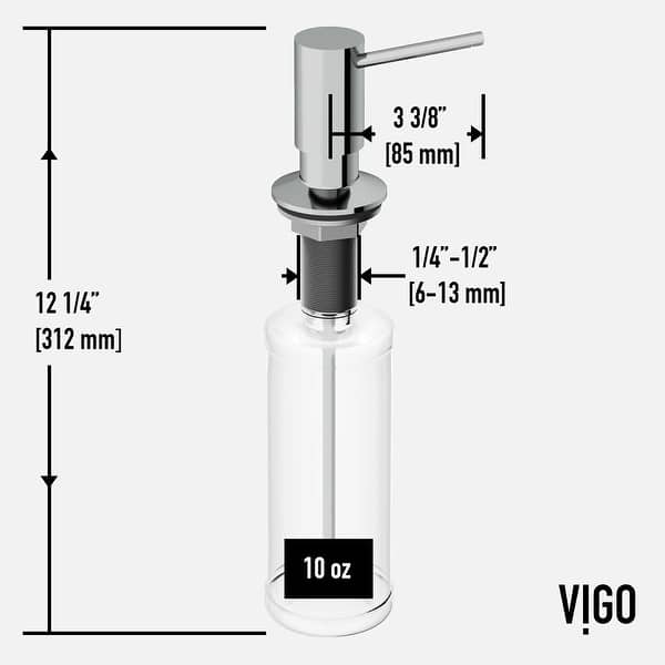 Vigo Kitchen Soap Dispenser In Chrome - Overstock - 32392137