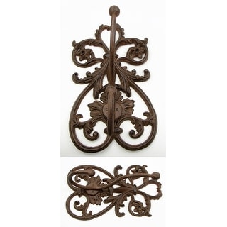 French Scroll Cast Iron Wall Double Hook - Bed Bath & Beyond - 20533146