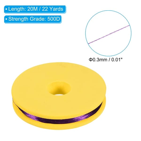 20M/22 Yards 500D Metallic Fishing Rod Guide Wrapping Thread, 1 Roll - Bed Bath & Beyond - 37241430