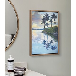 Kate and Laurel Sylvie Palm Trees Framed Canvas by Laurie Snow Hein ...