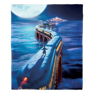 Warner Brother Polar Express To The North Pole Silk Touch Throw Blanket ...