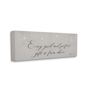 Stupell Gift From Above James 1:17 Proverbs Shooting Stars Canvas Wall ...
