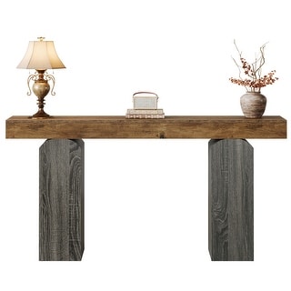63 Inch Entryway Table, Farmhouse Console Table for Entrance, Hallway ...