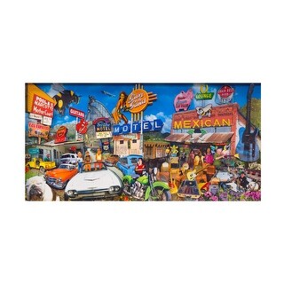 John Roy 'Western Collage 14' Canvas Art - Bed Bath & Beyond - 39537220