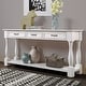 63inch Long Wood Console Table with 3 Drawers and 1 Bottom Shelf for ...