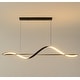 Contemporary Adjustable Wave Ceiling Light Dimming LED Chandelier - Bed ...