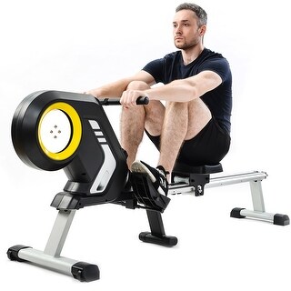 8-Level Adjustable Resistance Magnetic Resistance Rowing Machine - Bed ...