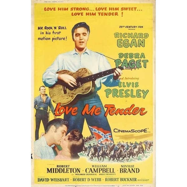 Love Me Tender Movie Poster 11 X 17 Item Movii3747 Bed Bath