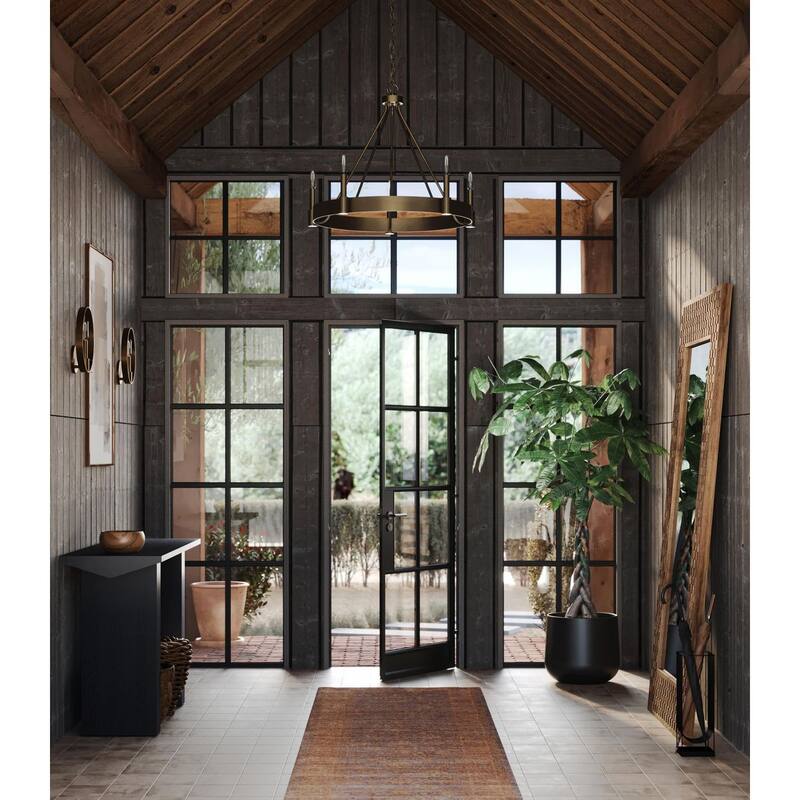 Breckenridge Collection One-Light Aged Bronze Rustic Farmhouse Wall ...