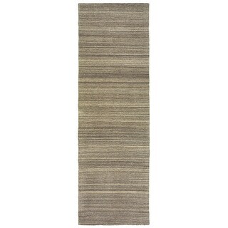 3' x 8' Two-toned Brown and Beige Indoor Runner Rug - 3'6" - Bed Bath ...