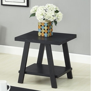 Natural Wood Grain Side Table Accent End Table Nightstand with Wide ...