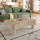 GDFStudio - 42" Lift-Top Coffee Table with Fluted Panel, Hidden Storage ...