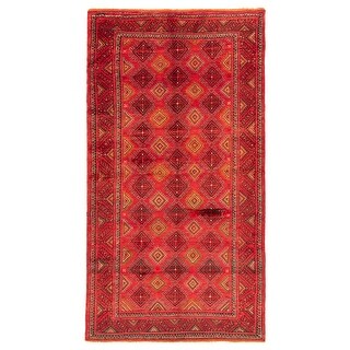 ECARPETGALLERY Hand-knotted Konya Anatolian Red Wool Rug - 5'3 x 9'6 ...