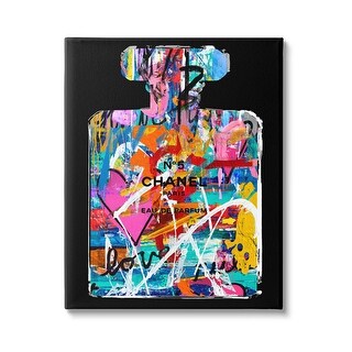Stupell Modern Graffiti Perfume Canvas Wall Art Design by Madeline ...