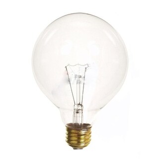 100W Round Clear G30 Globe Light Bulb American Imaginations - Bed Bath ...