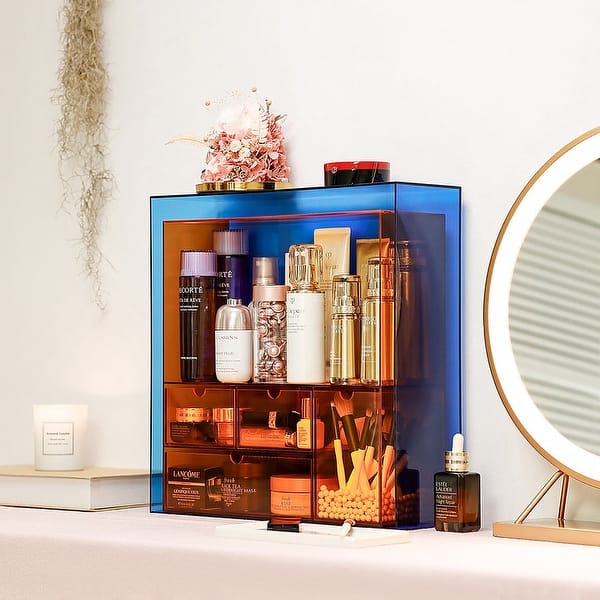 Modern Acrylic Organizer Candle display holder Rack - Blue - Bed Bath ...