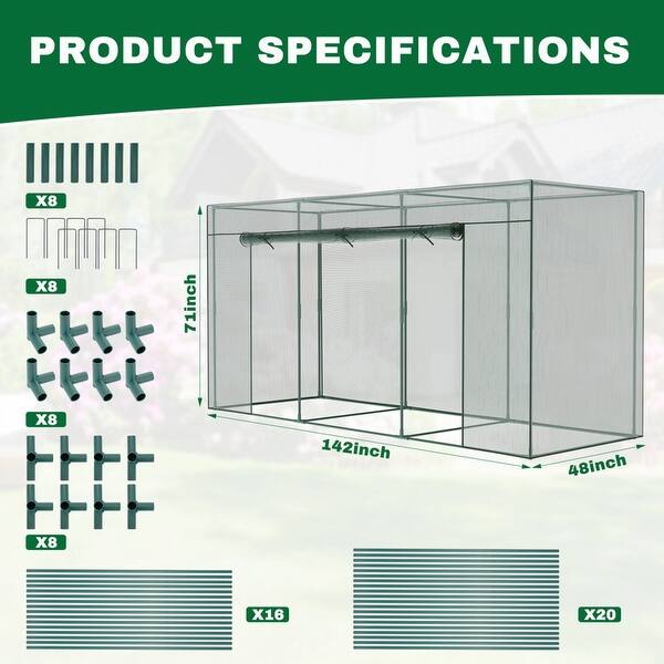 Crop Cages For Garden Plant, Plant Protection Tent With Zippered Door ...