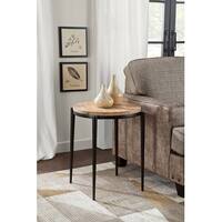 BoHo Modern Natural Wood Round End Table - On Sale - Bed Bath & Beyond ...