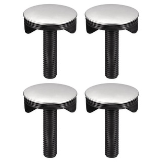 Sink Tap Hole Cover Brushed Stainless Steel 4 Packs - Silver - Bed Bath ...