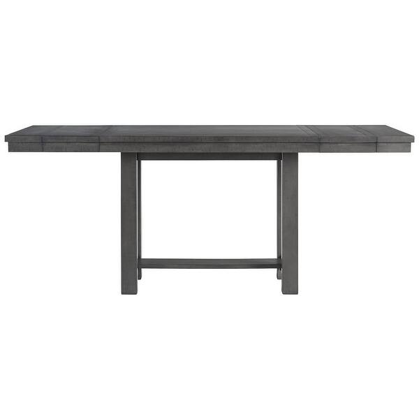 Myshanna Gray Rectangular Dining Room Counter Extendable Table - On Sale - Bed Bath & Beyond ...