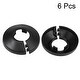 20mm Pipe Cover Decoration PP Plastic Water Pipe Escutcheon Black 6pcs ...